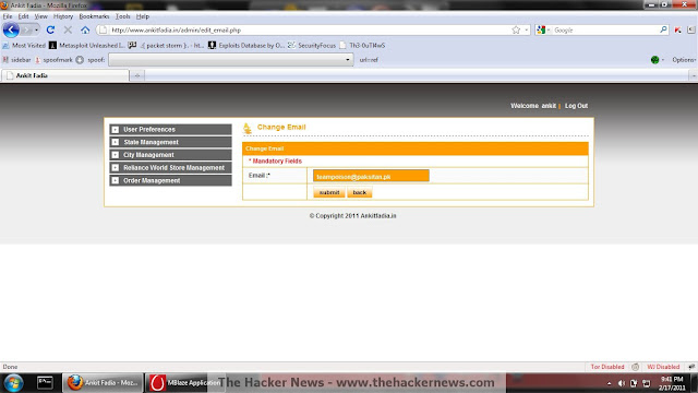 Ankit Fadia (Ethical Hacker and Cyber Security Expert) is also Not Secure