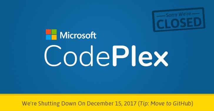 Microsoft is Shutting Down CodePlex, Asks Devs To Move To GitHub
