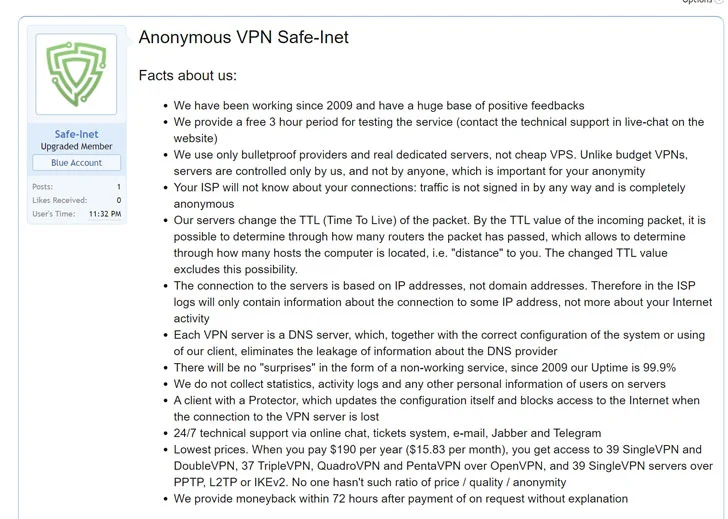 Cybercriminals' Favorite Bulletproof VPN Service Shuts Down In Global ...