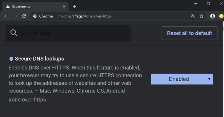 Google to Experiment 'DNS over HTTPS' (DoH) Feature in Chrome 78