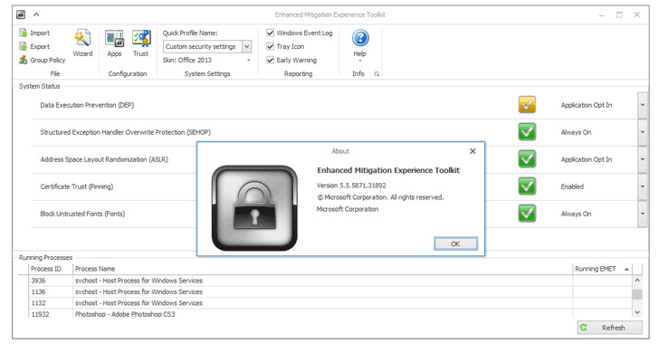 Next Windows 10 Version May Have Built-in EMET Anti-Exploit Program