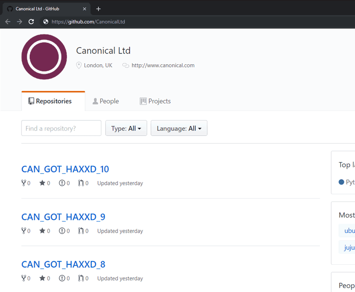 Ubuntu-Maker Canonical's GitHub Account Gets Hacked