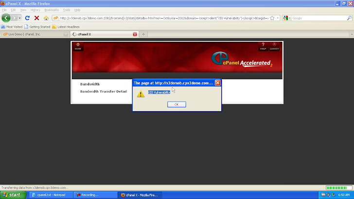 cPanel and WHM Multiple Cross Site Scripting Vulnerabilities
