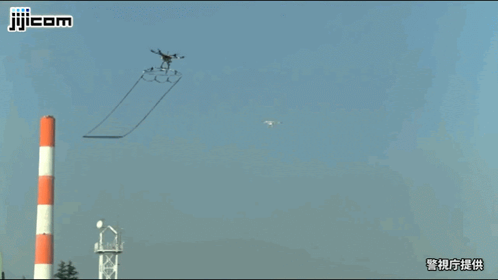 This is How Tokyo Police Catching Rogue Drones in the Sky