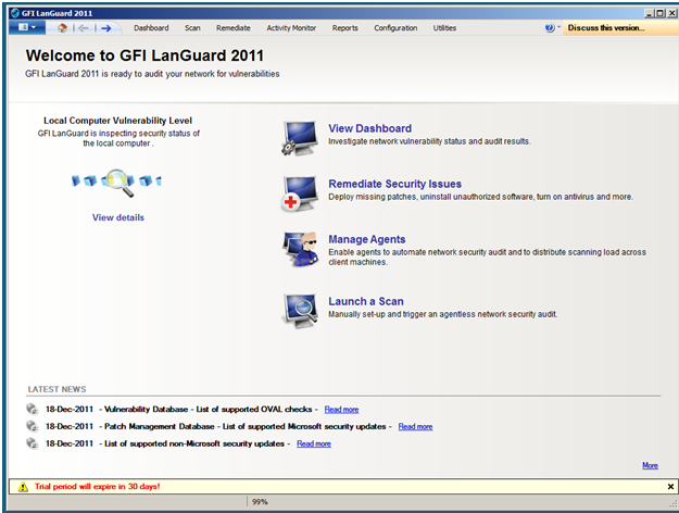 Review : GFI LanGuard - Network Security Scanner & Vulnerability Management Tool