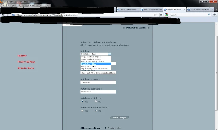 International Organization For Migration database hacked by Inj3ct0r Team for GREEN LIBYA