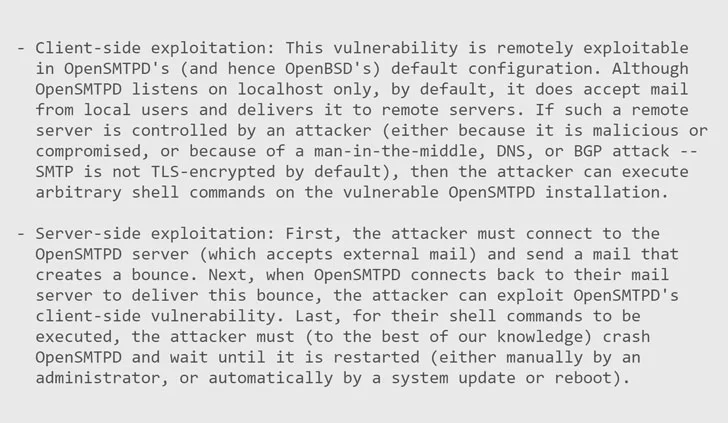 New OpenSMTPD RCE Flaw Affects Linux and OpenBSD Email Servers