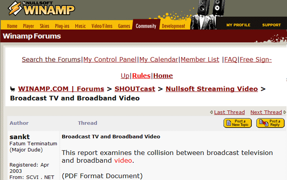 Winamp Forums Hacked, Message from Winamp Management Team Released