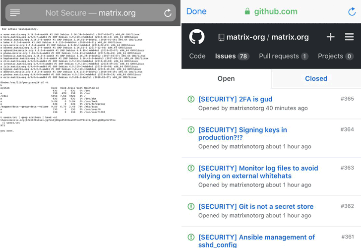 Encrypted Messaging Project "Matrix" Suffers Extensive Cyber Attack